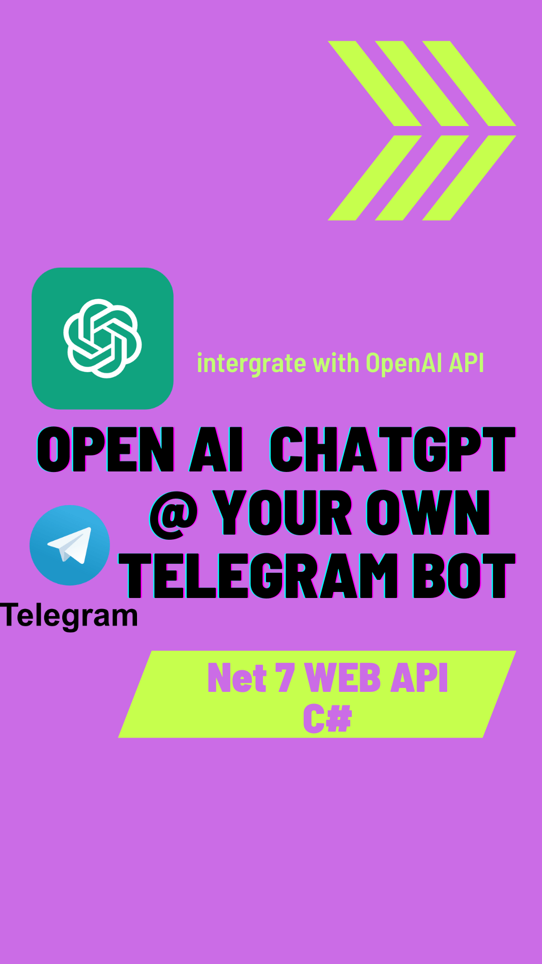 TelegramBot Integration with OpenAI API in ASP.NET CORE API NET 7 C# - CodingStudio