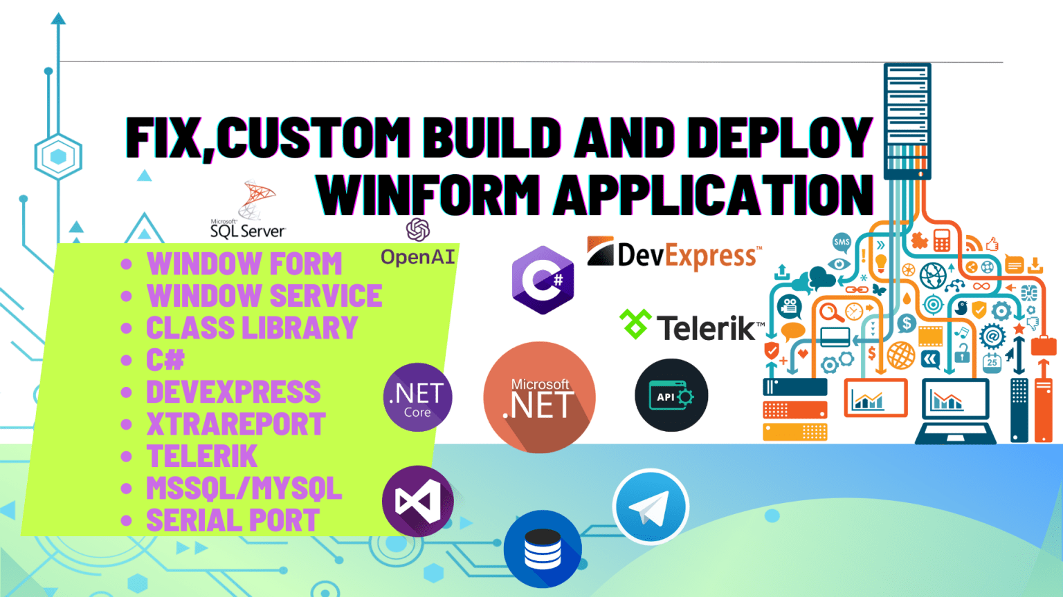Custom WinForm / WinService / Console Development - CodingStudio