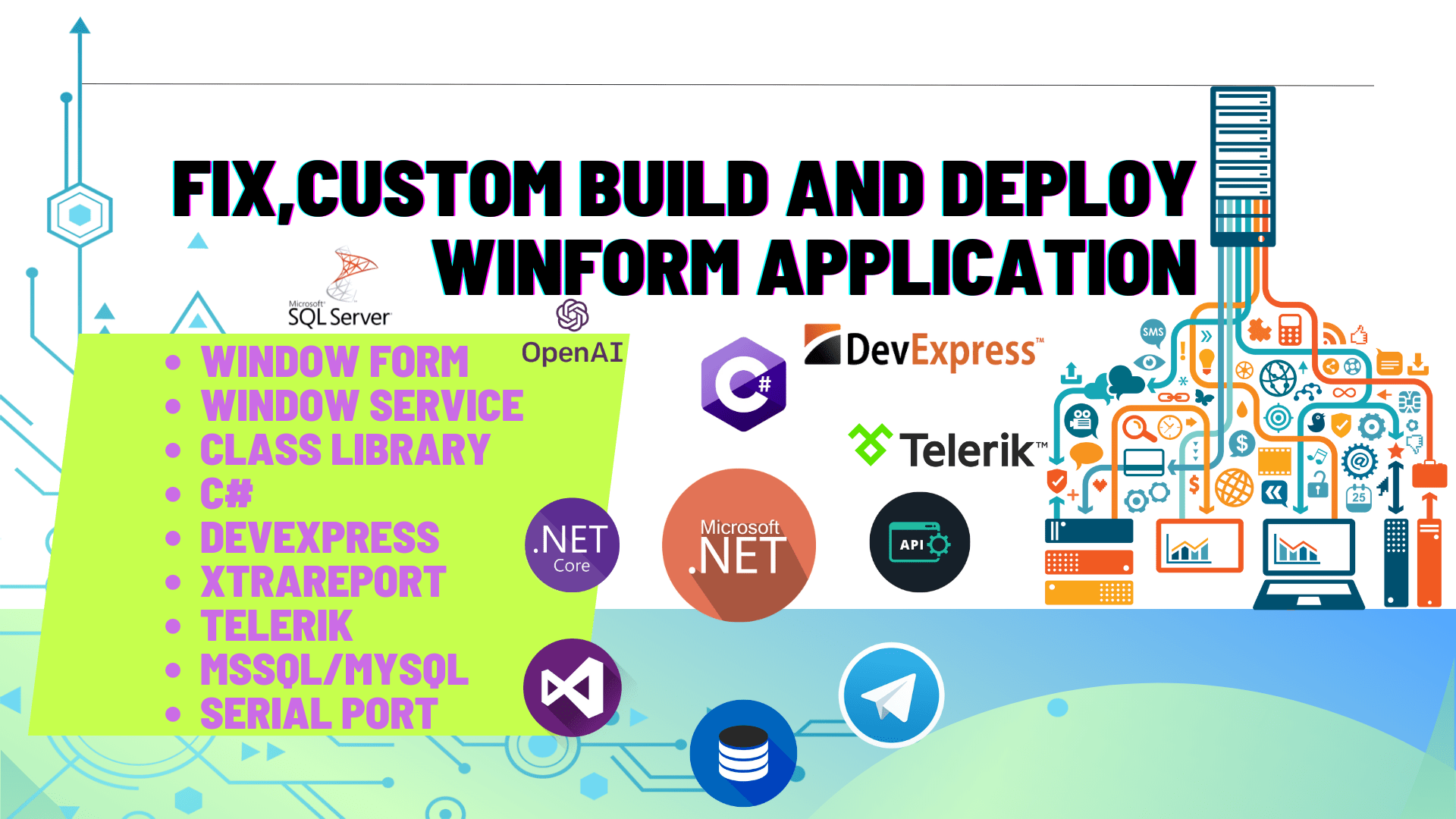 Custom WinForm / WinService / Console Development - CodingStudio
